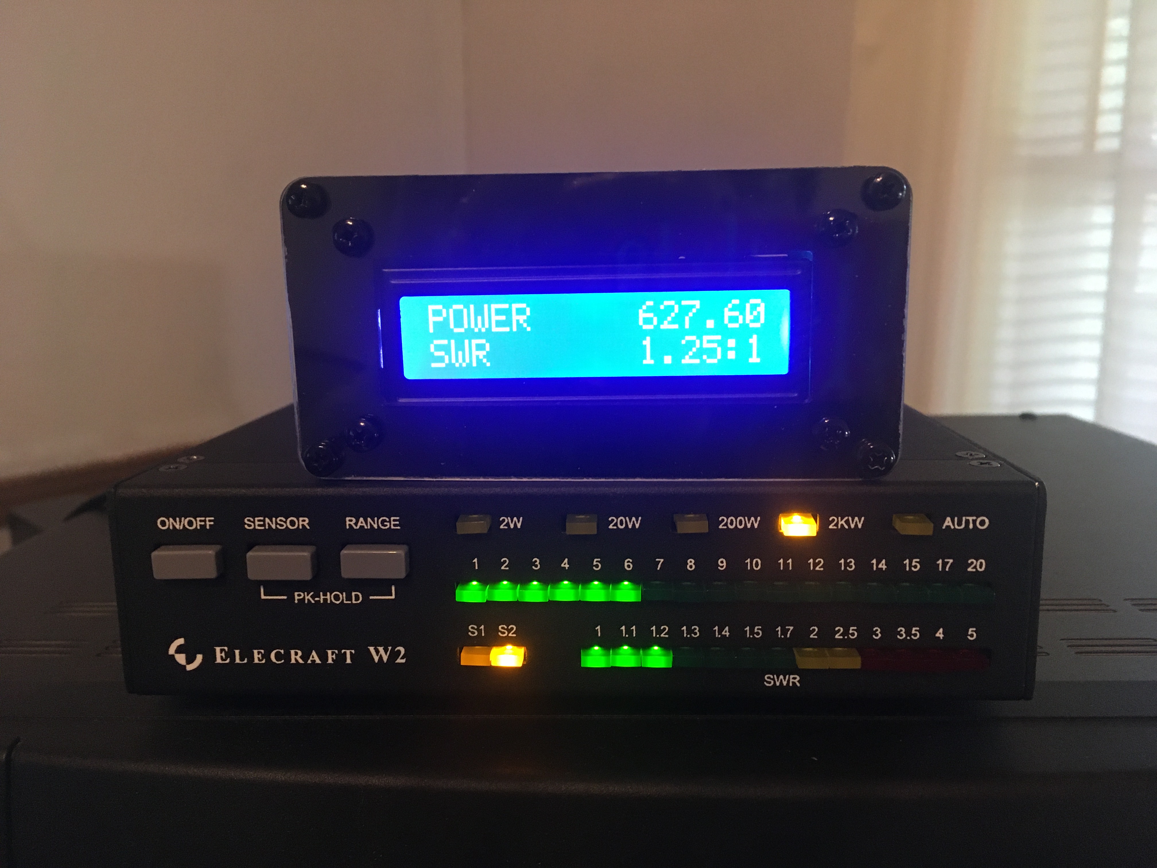 Digital Display Unit for Elecraft W2 watt meter