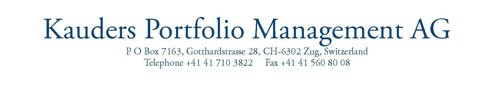 Home Page [www.kauders.ch]