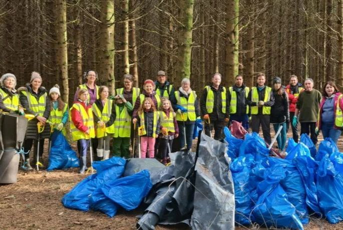 River cleanup and bramble clearing