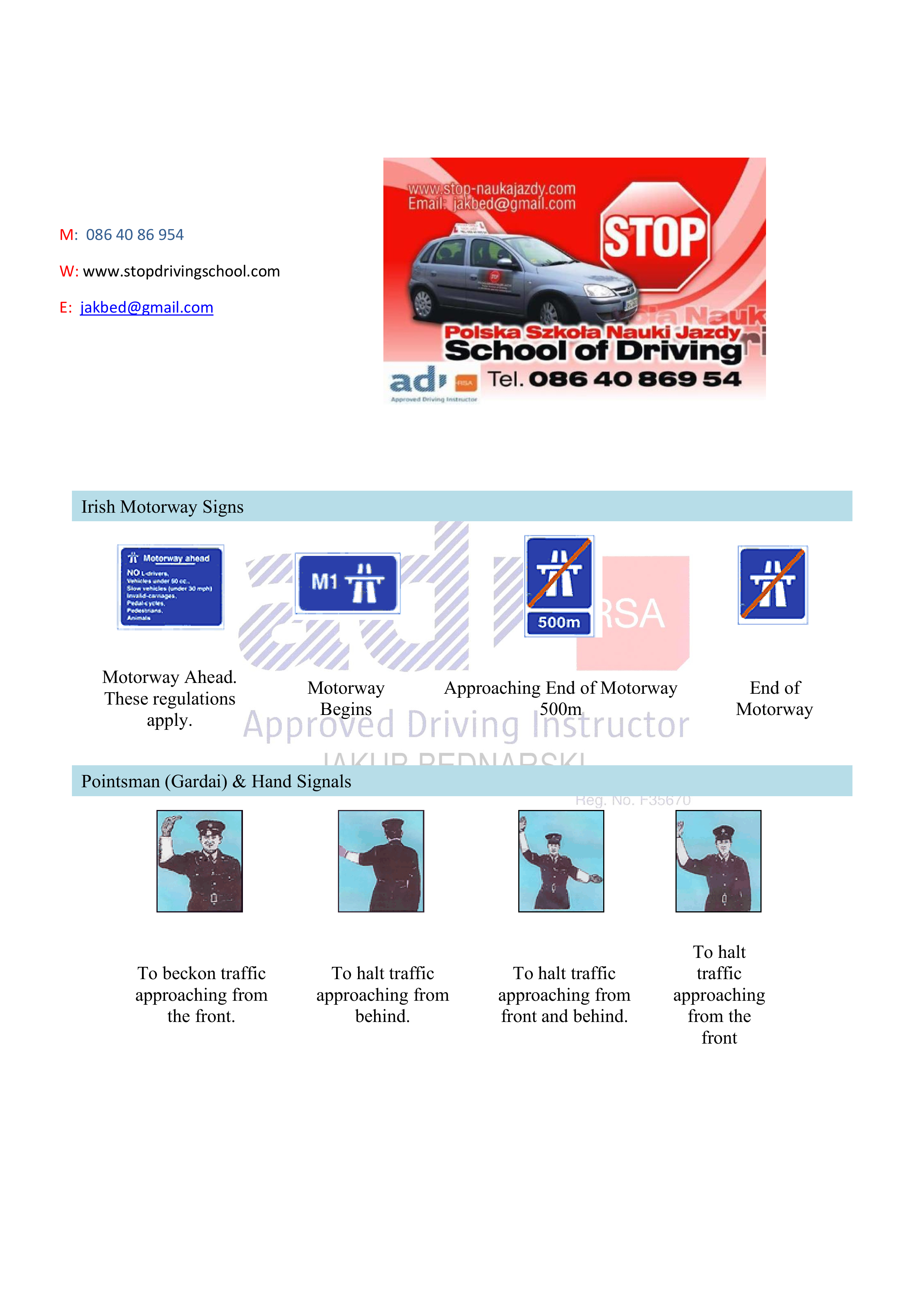 STOP Driving School