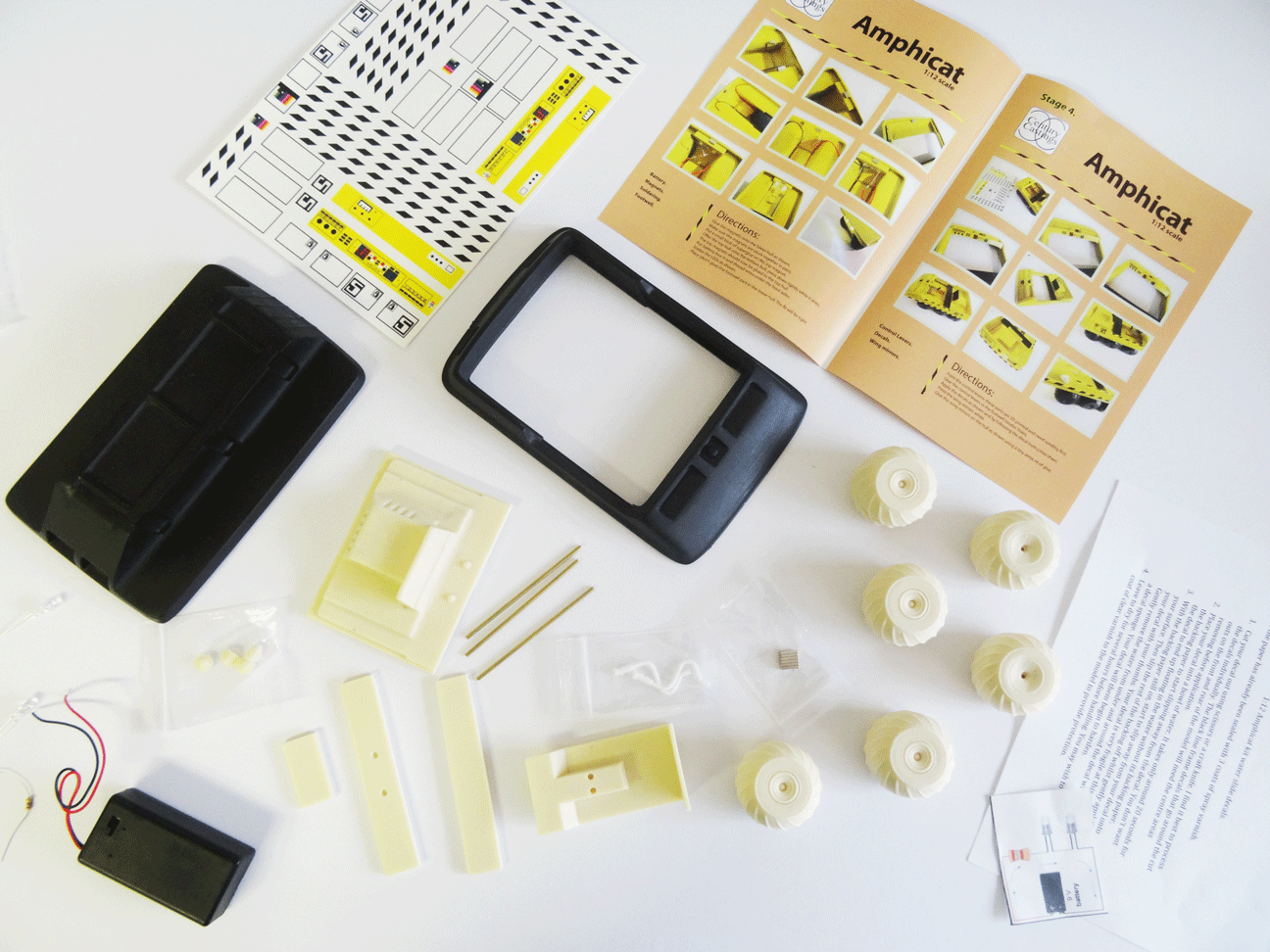 1:12 scale space 1999 amphicat moon buggy model kit