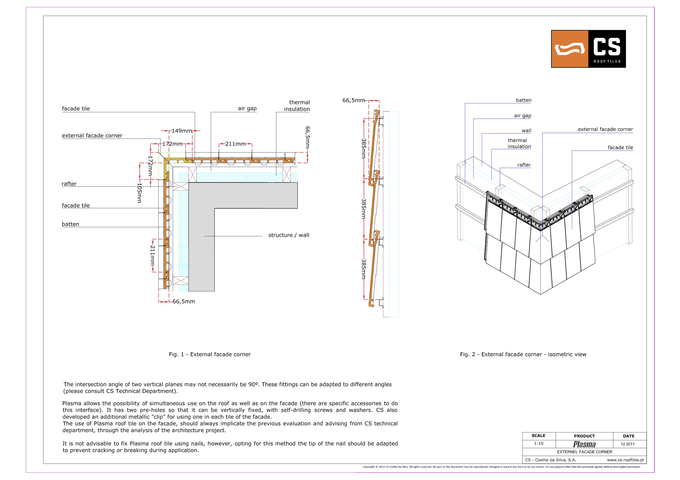 CS clay rainscreen facade
