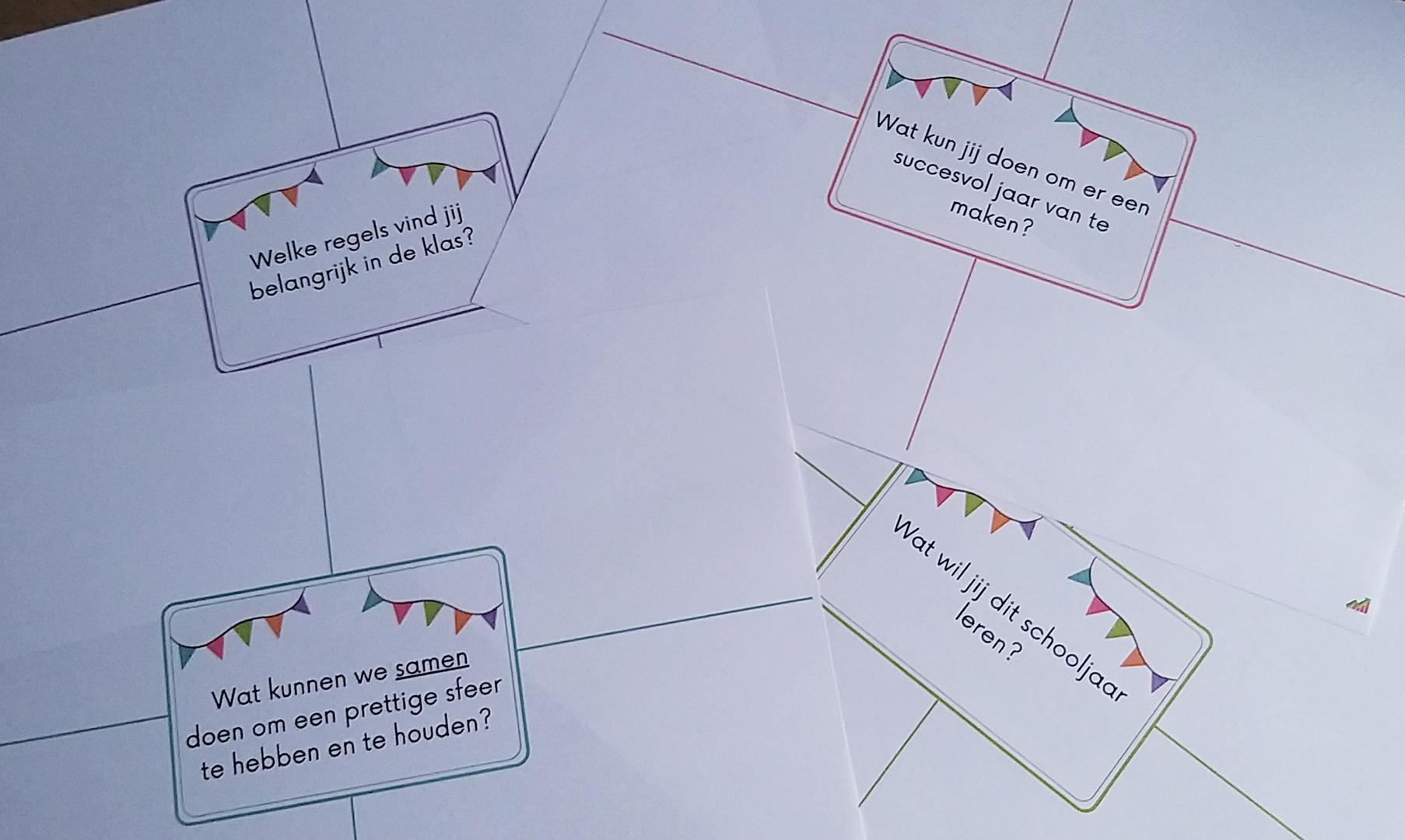 Placemat start schooljaar