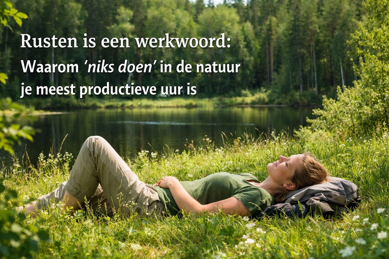 Rusten is een werkwoord: Waarom 'niks doen' in de natuur je meest ...