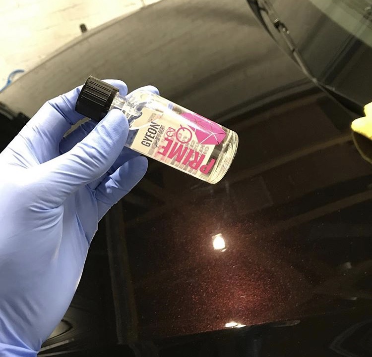 Ferrari luxury car sticky button treatment